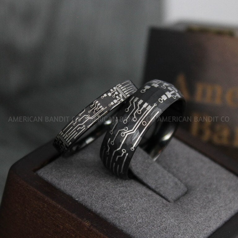 Circuit Board Rings, Circuit Board Wedding Bands, Gamer Rings, Gamer ...