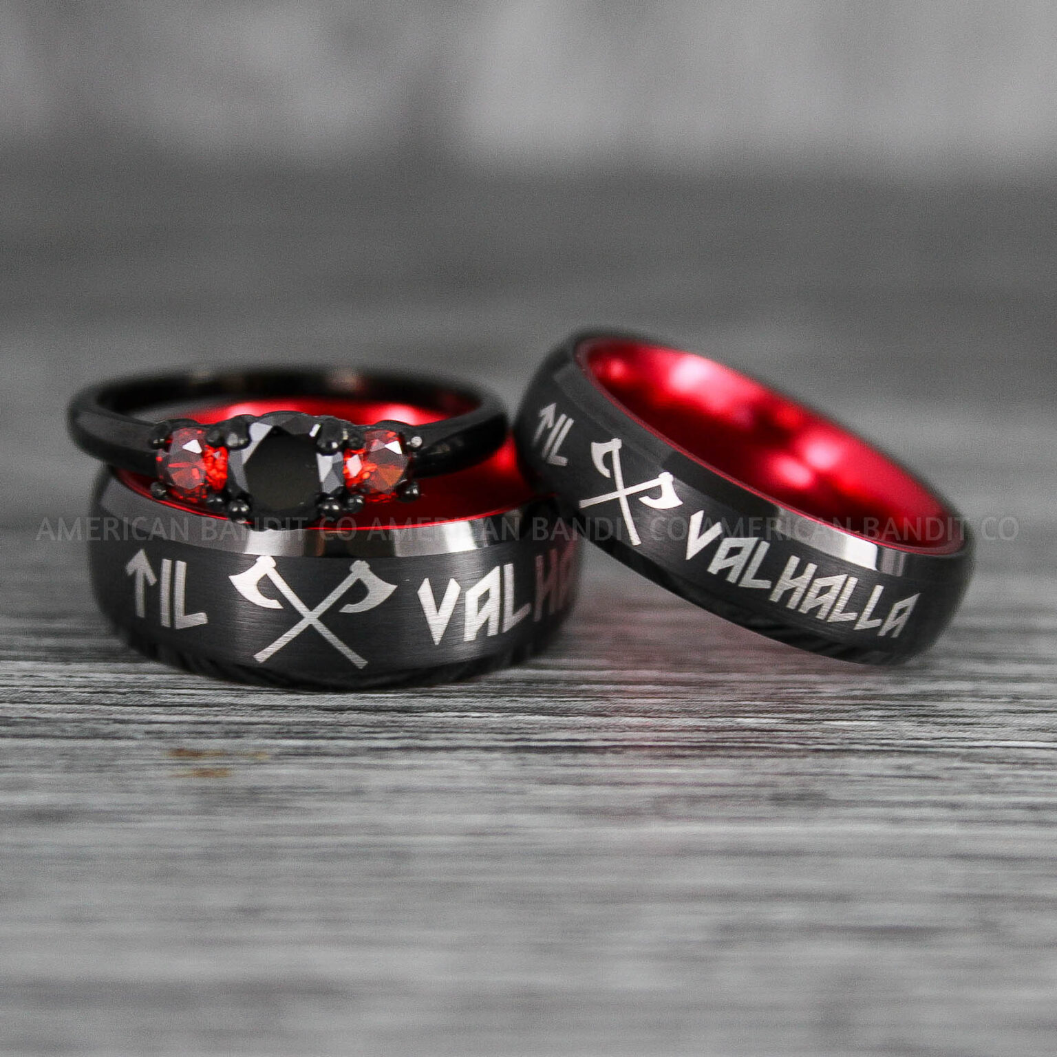 Til Valhalla Rings, Viking Rings, Runes Rings, Vegvísir Ring, Nordic ...
