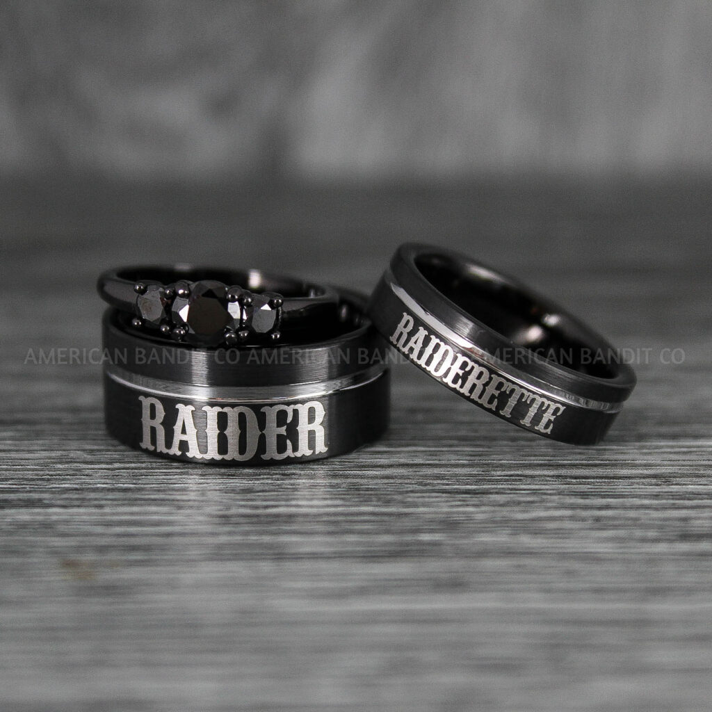 Raiders Ring, Raider Ring, Raiderette Ring, Couple Rings, Couple ...