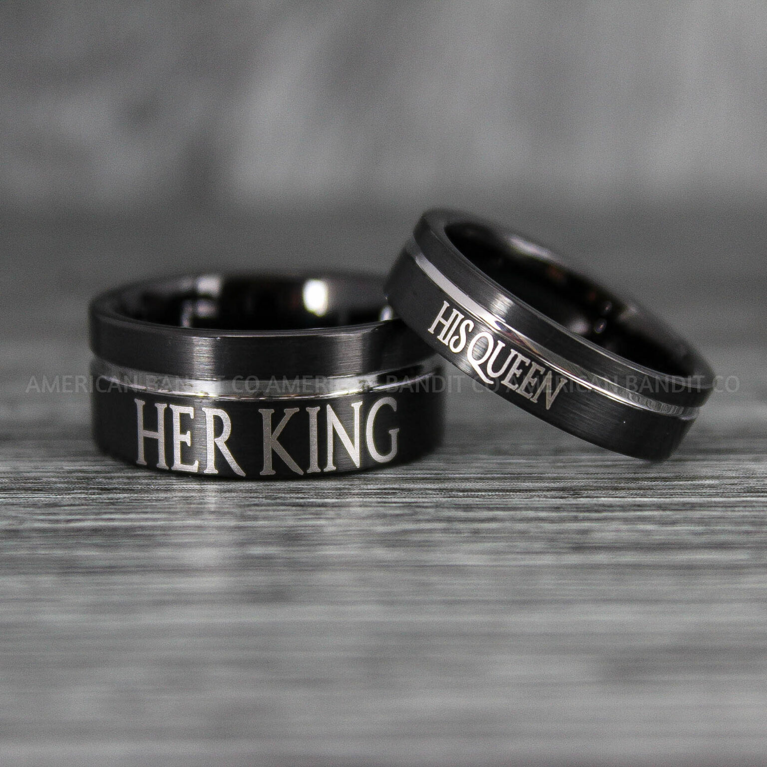 Her King His Queen Rings, King and Queen Rings, Couple Rings, Couple ...