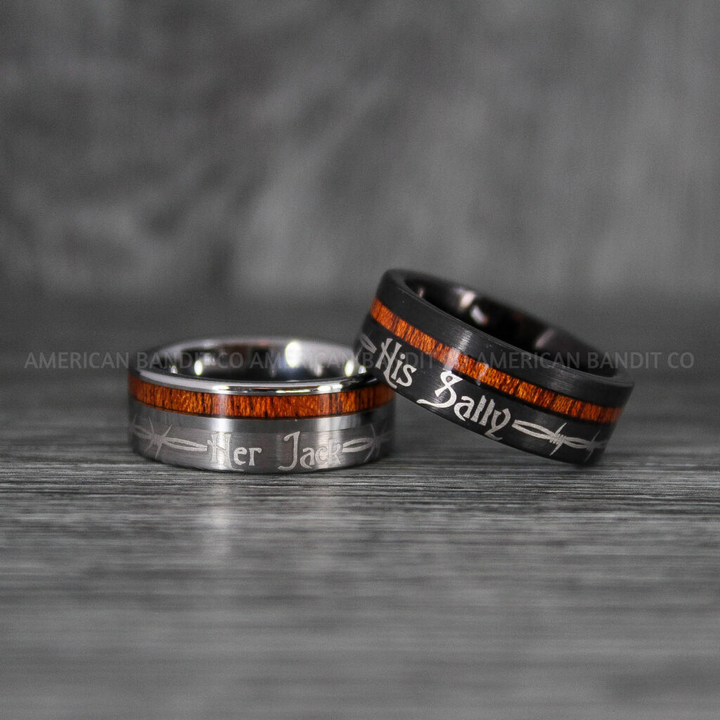 Jack and Sally Rings, Jack and Sally Wedding Bands, Couple Rings, Jack ...