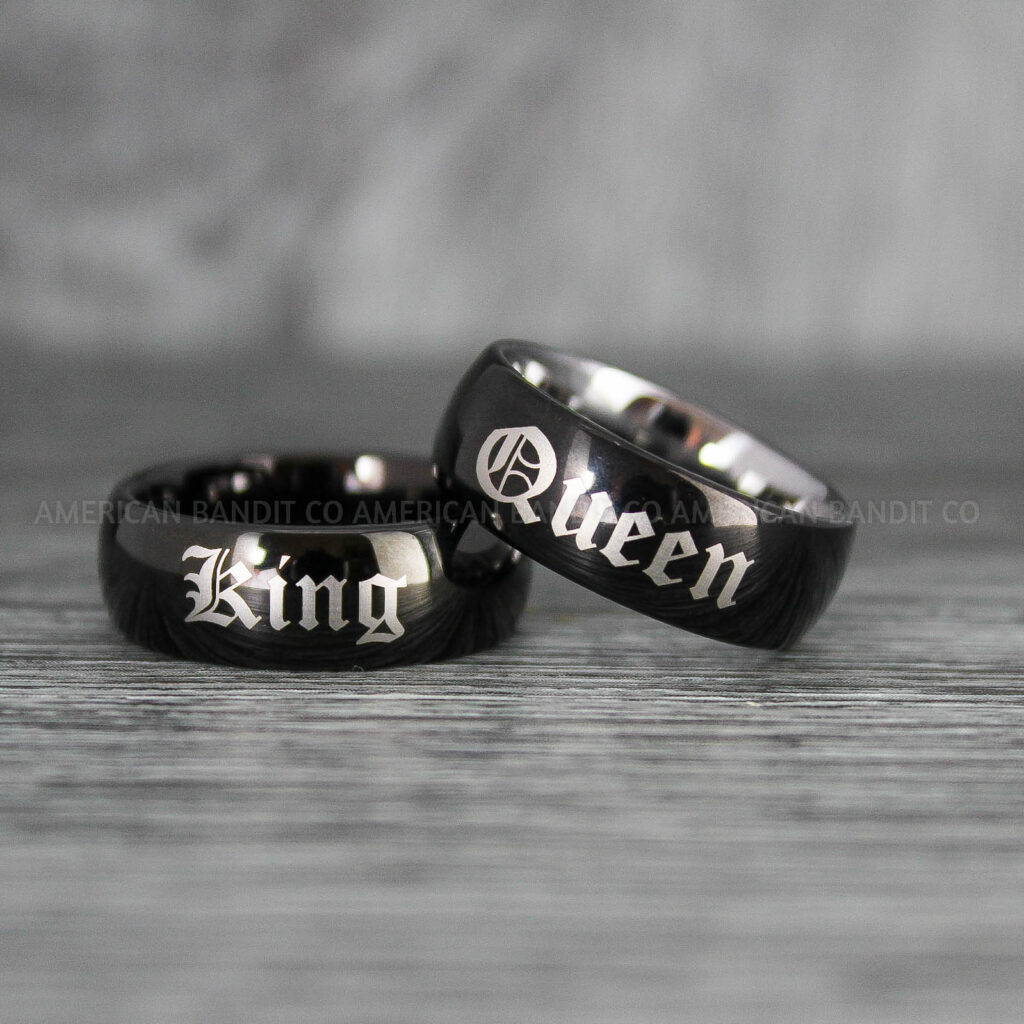 Her King His Queen Rings, King and Queen Rings, Couple Rings, Couple ...