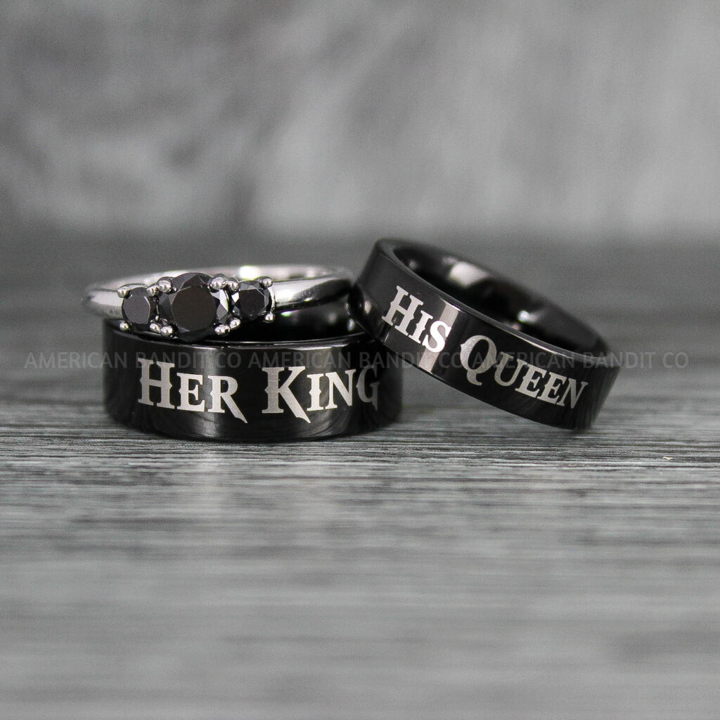 King and Queen Rings, Her King His Queen Rings, King and Queen Rings ...
