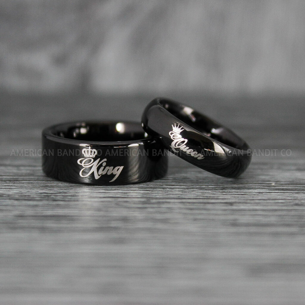 Her King His Queen Rings, King and Queen Rings, Couple Rings, Couple ...