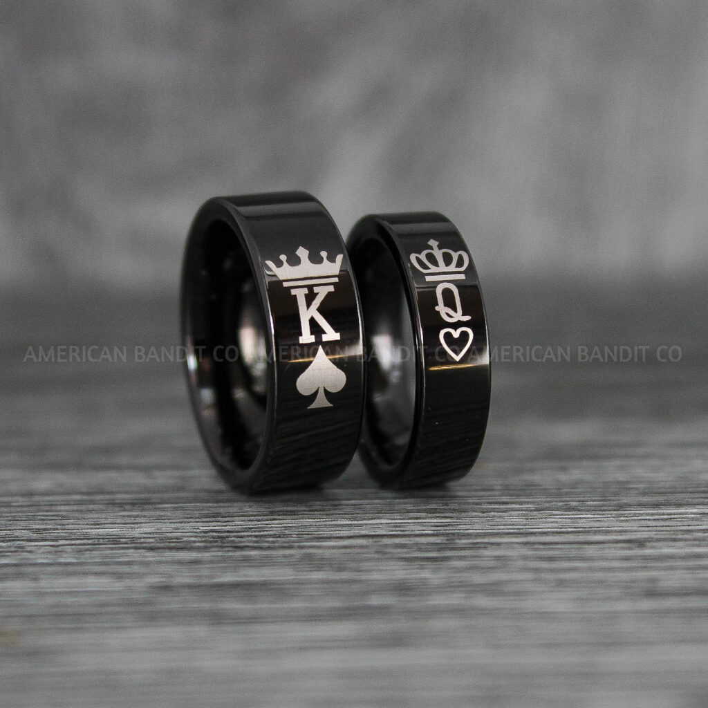 Her King His Queen Rings, King and Queen Rings, Couple Rings, Couple ...