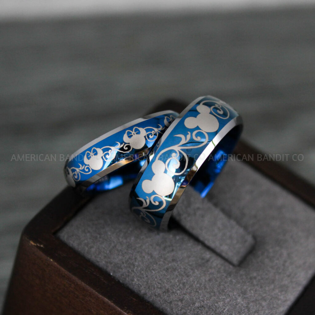 Mickey Mouse Rings, Mickey Rings, Couple Wedding Bands, Couple Rings ...