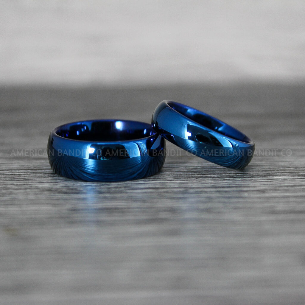 Blue Couple Rings, Blue Wedding Bands, Blue Wedding Rings, Couple Rings ...