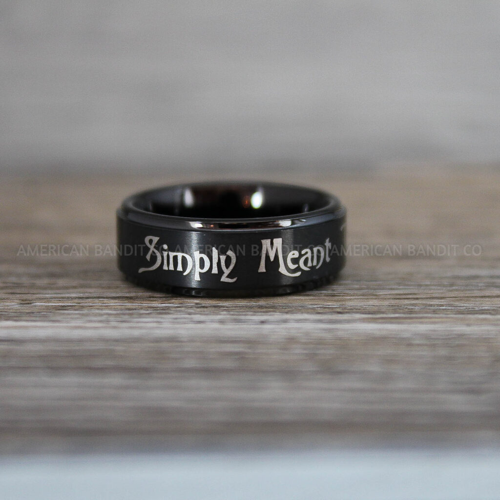 Simply Meant To Be Rings, Black Wedding Bands, Black Wedding Rings ...